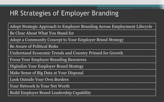 Role of hr in employer branding | PPTX