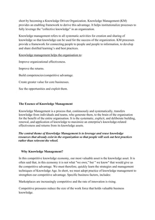 Role of hr in knowledeg management final hard copy 2003 | DOC