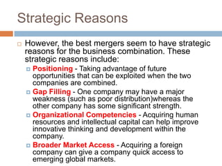 Role of hr in mergers and acquisitions | PPTX