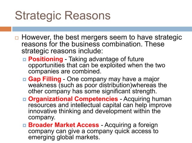 Role of hr in mergers and acquisitions | PPTX