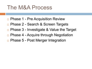 Role of hr in mergers and acquisitions | PPTX