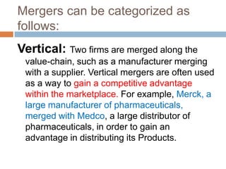 Role of hr in mergers and acquisitions | PPTX