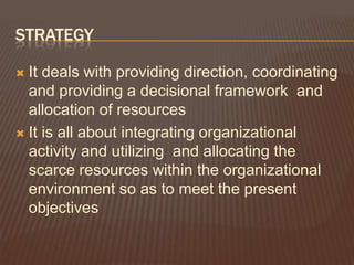 Role of hr in strategic formulation | PPT