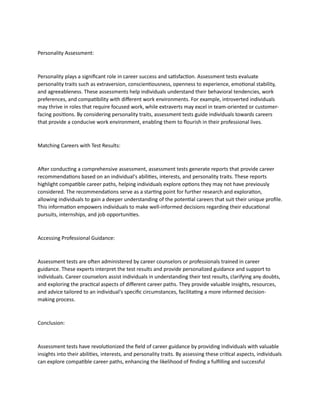 Role of human Assessment Tests in Career Guidance.docx