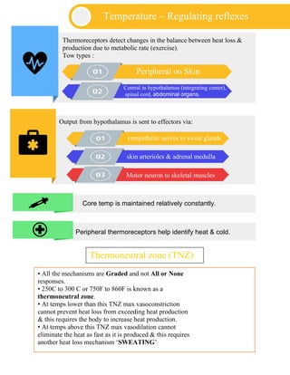 Role of hypothalamus in regulation of body temperature | PDF