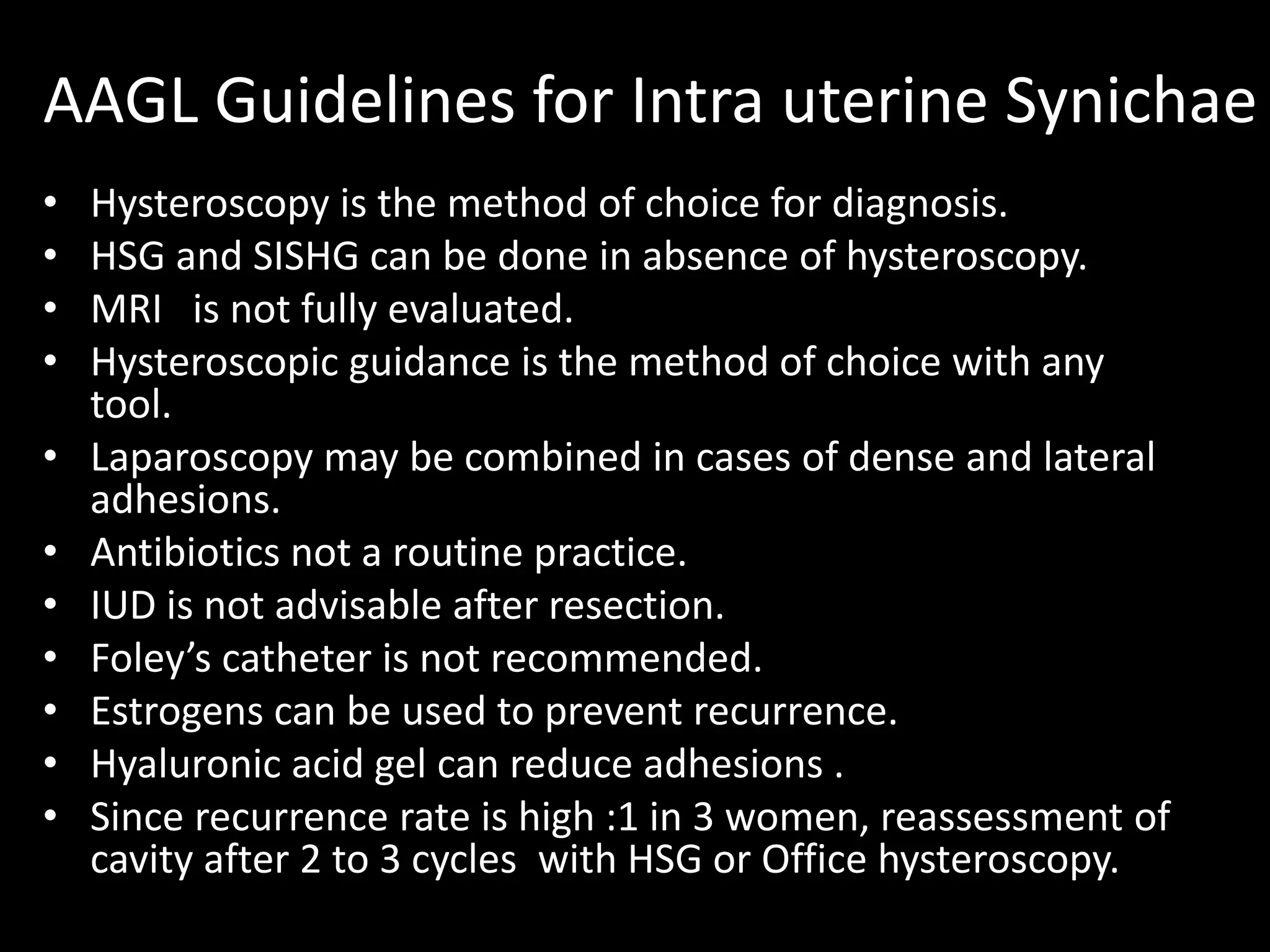 Role of hysteroscopy and laparoscopy in ivf | PPTX