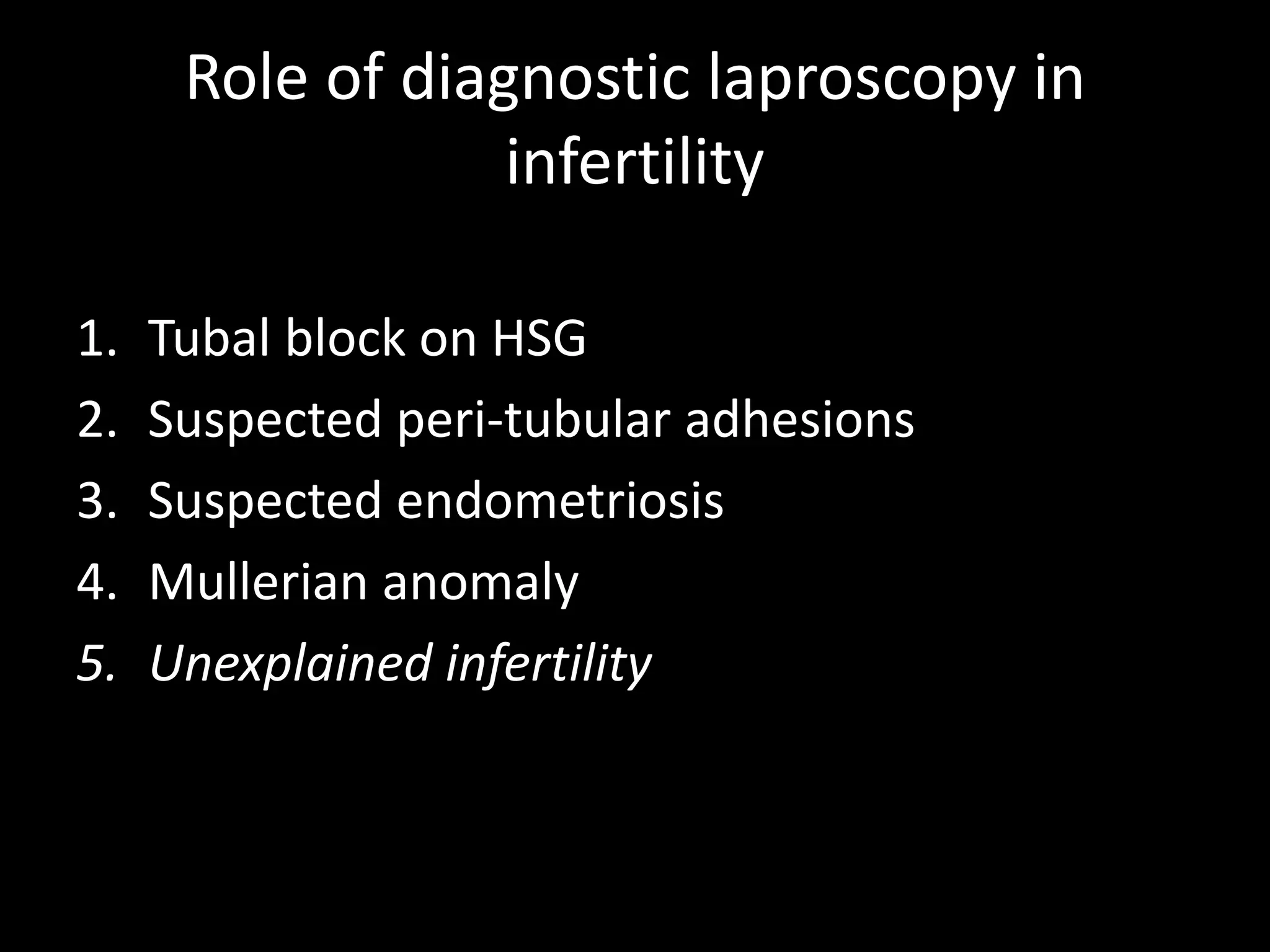 Role of hysteroscopy and laparoscopy in ivf | PPTX