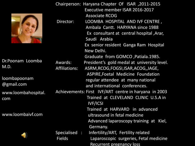 Role of hysteroscopy and laparoscopy in ivf | PPTX