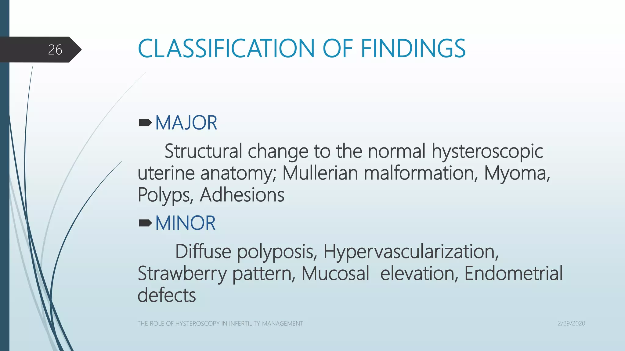 Role of hysteroscopy in infertility Management | PPTX