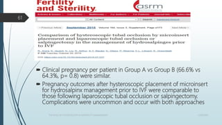 Role of hysteroscopy in infertility Management | PPTX