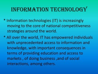 Role of IT in rural sector by Anees Raza. | PPT