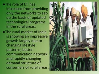Role of IT in rural sector by Anees Raza. | PPT