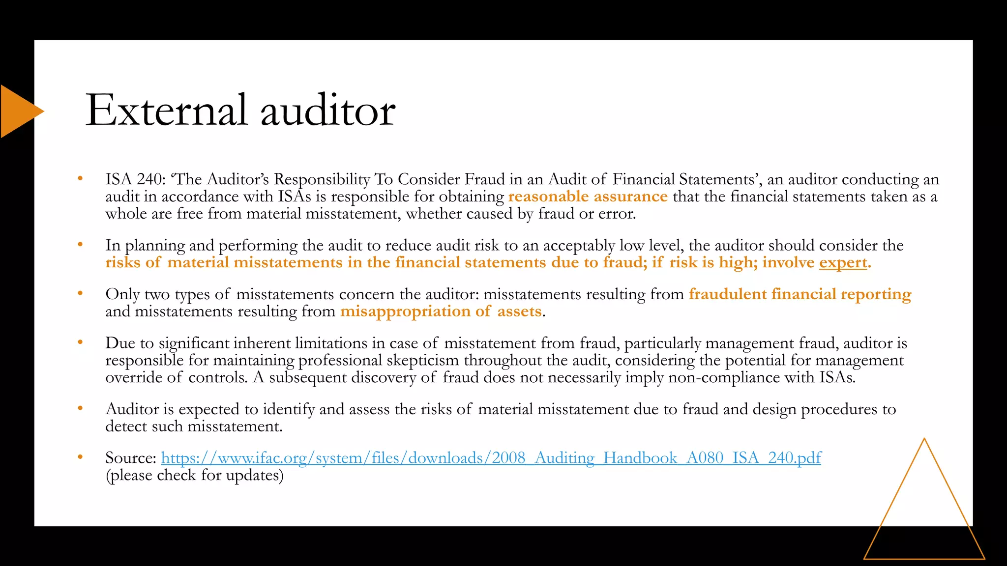 Role of Internal Audit in fraud prevention and detection | PDF