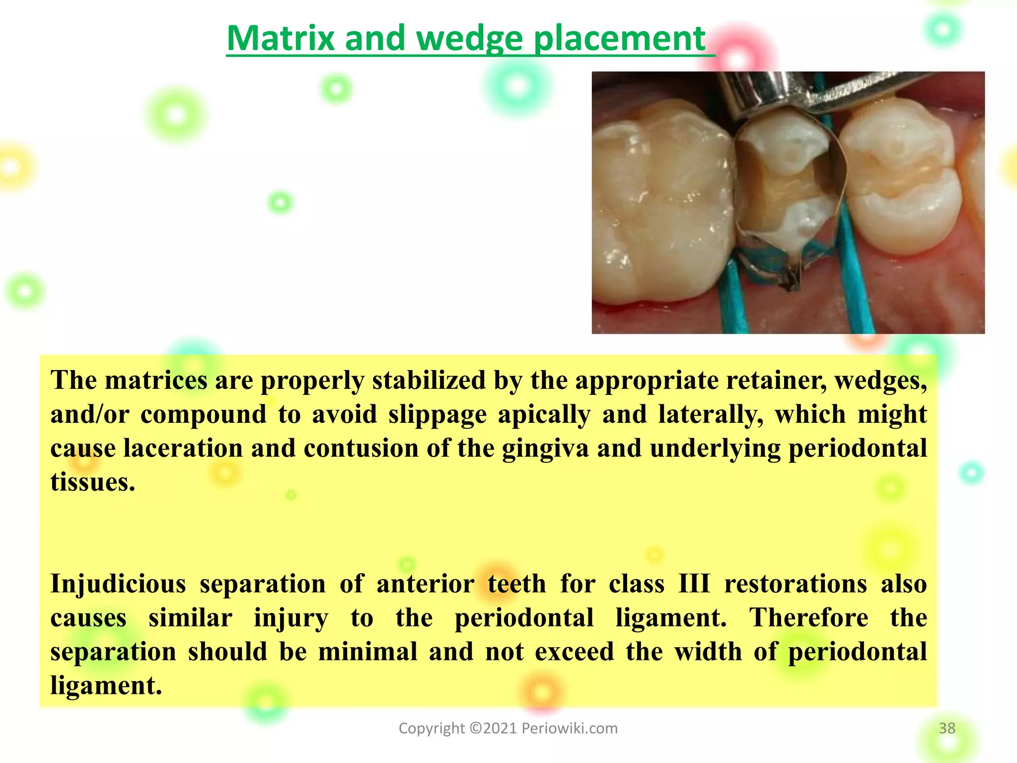 Role of iatrogenic factors in the etiology of periodontal disease | PPTX