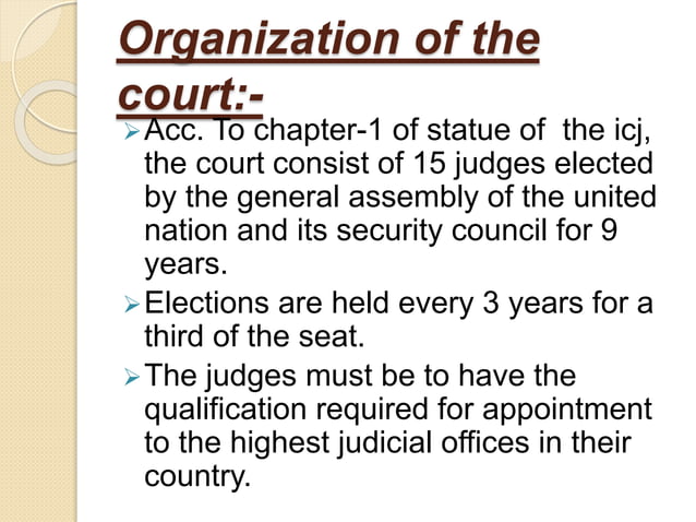 Role of icj in solving internation dispute | PPTX | Legal Services ...