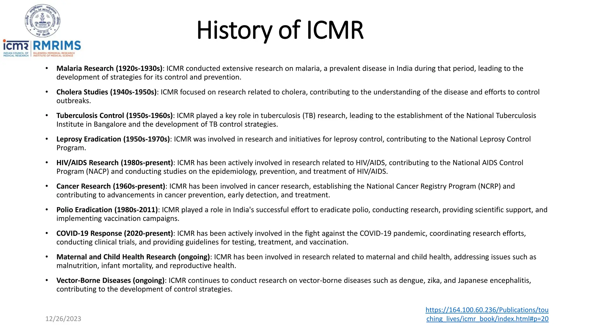 Role of ICMR in Public Health.pdf