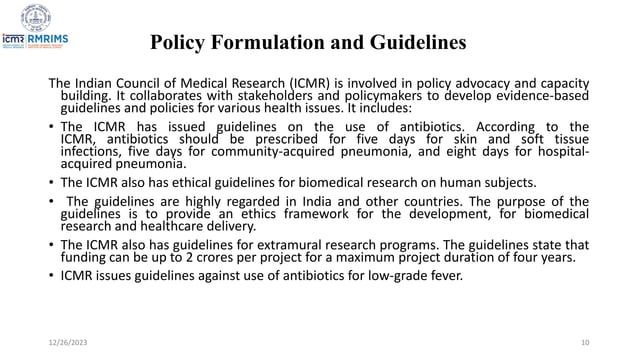 Role of ICMR in Public Health.pdf