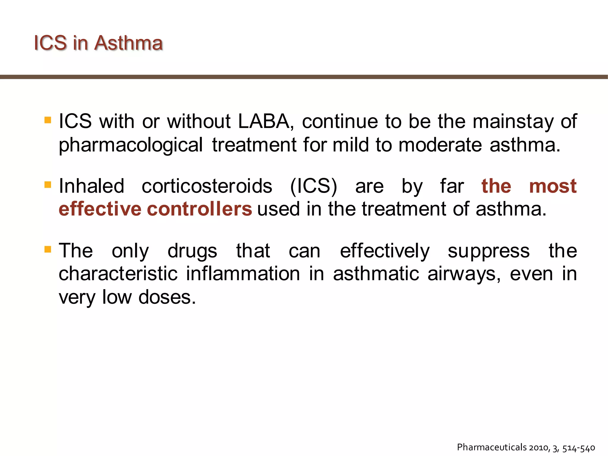 Role of ICS in Asthma and COPD | PDF