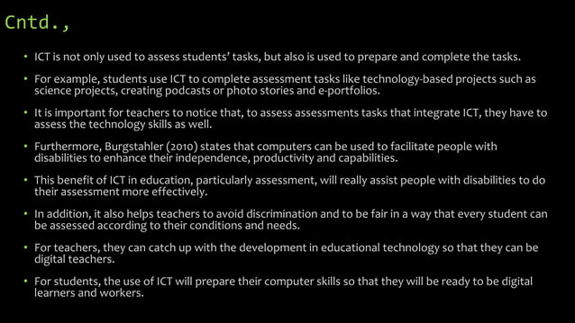 Role of ICT in examination | PPTX | Standardized Testing | Educational ...