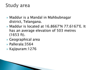 ROLE OF ICT IN TRIBAL TRANSFORMATION - A CASE STUDY OF MADDUR MANDAL ...