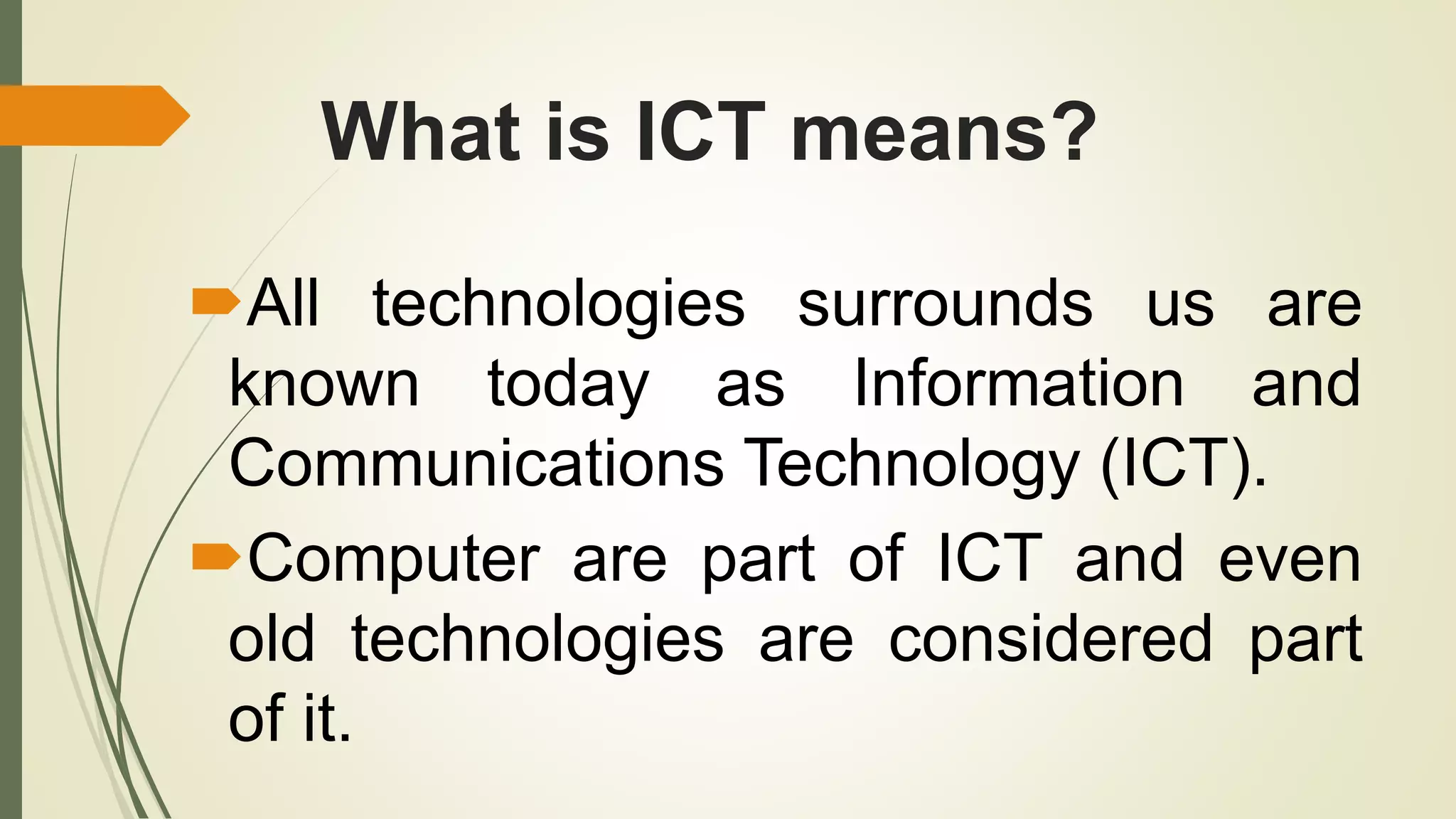 Role of ict in education | PPTX