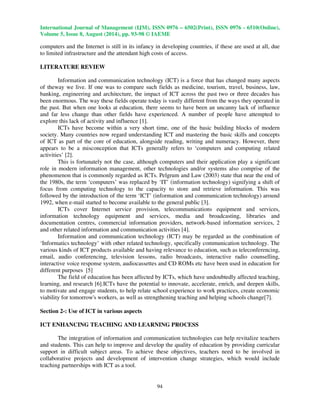 Role of ict in education a case of indira college | PDF