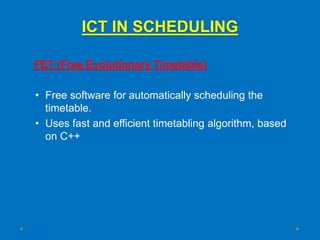 Role of ict in school administration | PPTX