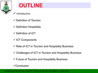 Role of ict in tourism and hospitality industry | PPTX