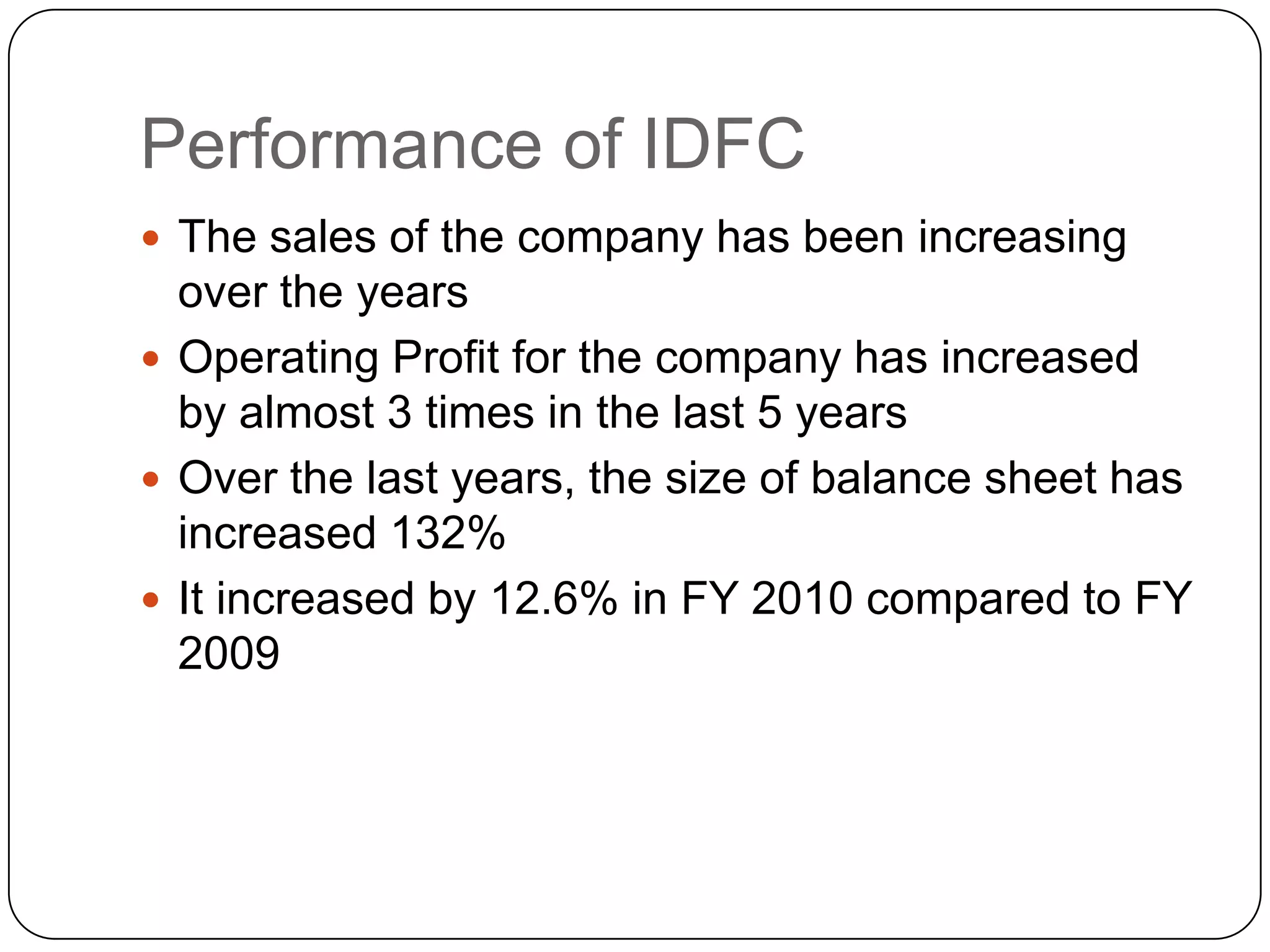 Role of idfc_in_infrastucture_finance | PPTX | Private Equity ...