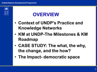 Role of IGOs in Knowledge Management - A UNDP Case Study 2006 | PPT