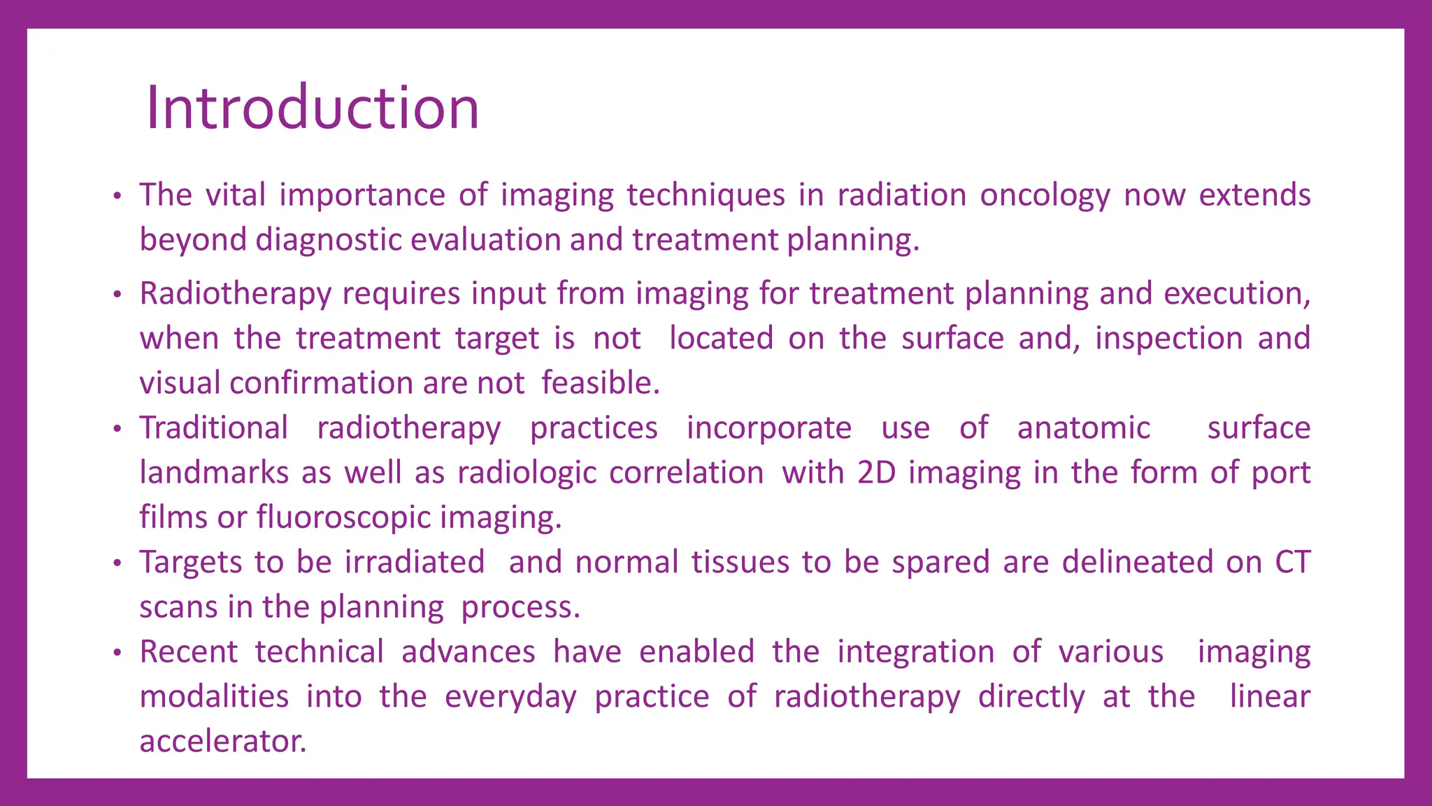 Role of Image Guidance in Radiotherapy | PPTX