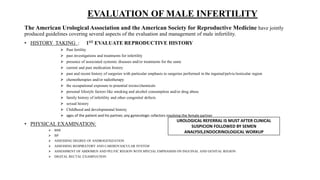 Role of imaging of diagnosis and management of male infertility | PPTX