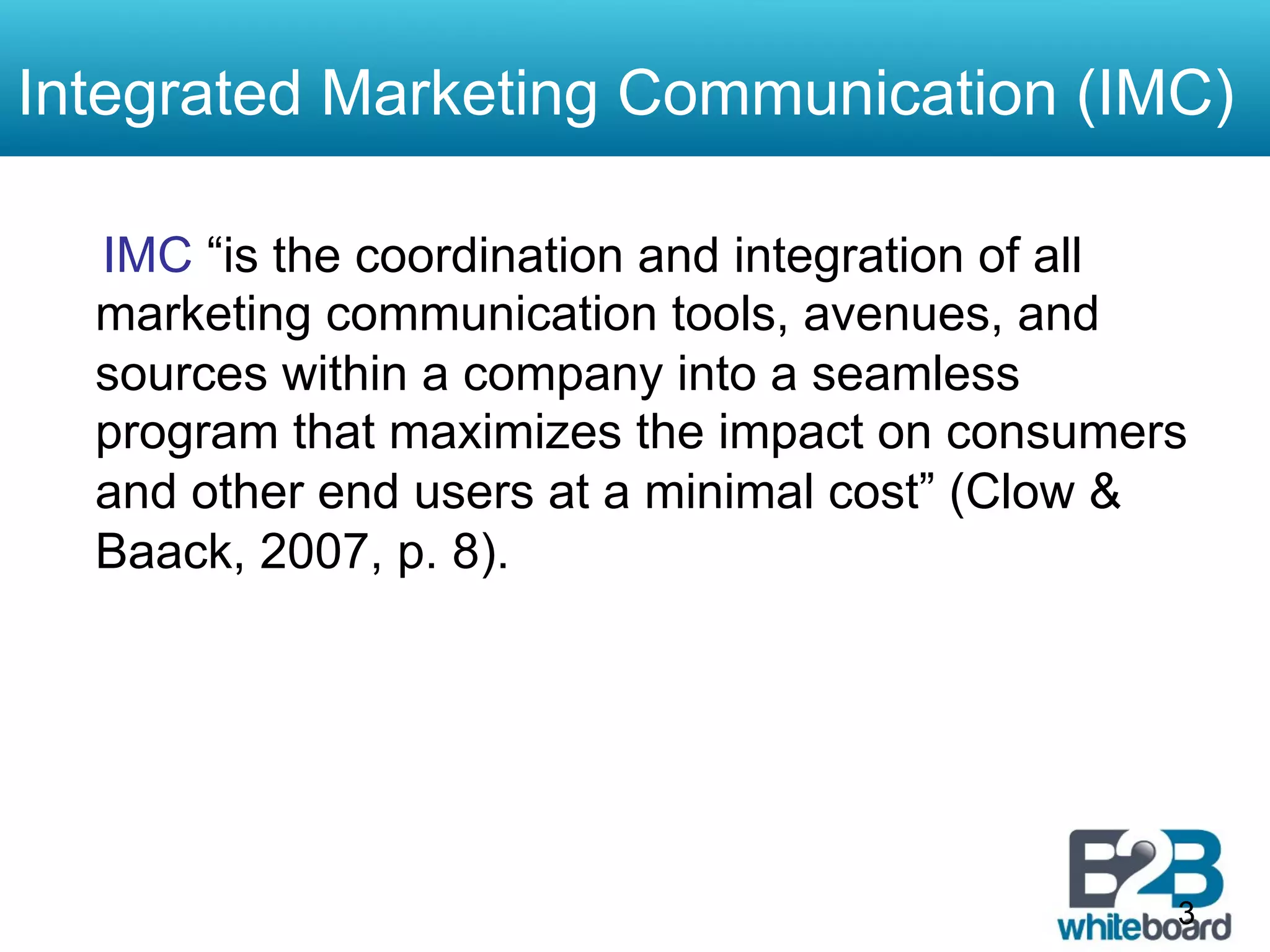 The Role of Integrated Marketing Communications | PDF