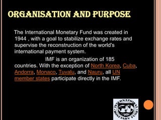 role of imf and world bank | PPTX
