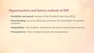 Role of IMF & World Bank & New Development Bank | PPTX