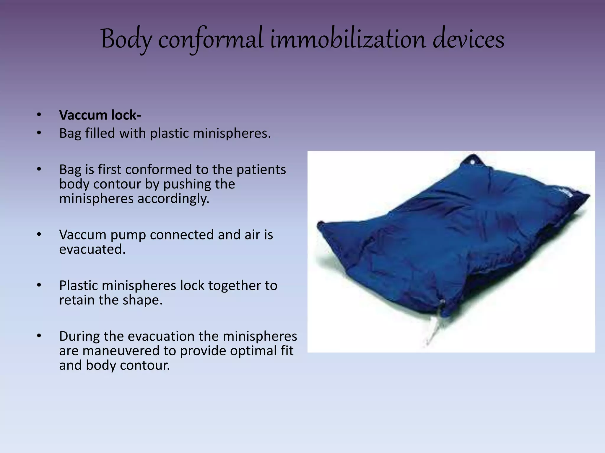 Role of immobilisation and devices in radiotherapy | PPTX