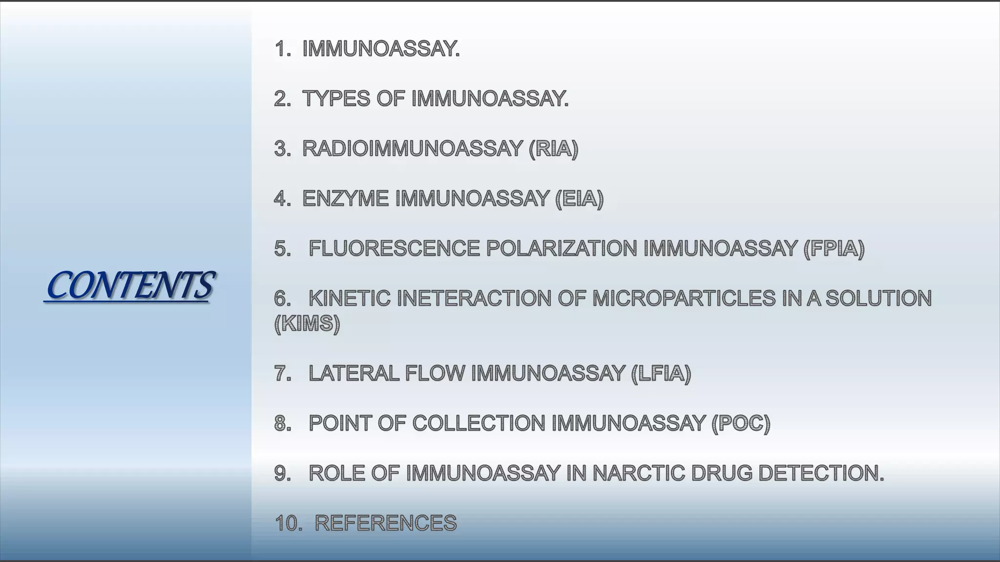 ROLE OF IMMUNOASSAY FOR DETECTION OF NARCOTIC DRUG.pptx