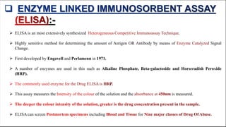 ROLE OF IMMUNOASSAY FOR DETECTION OF NARCOTIC DRUG.pptx