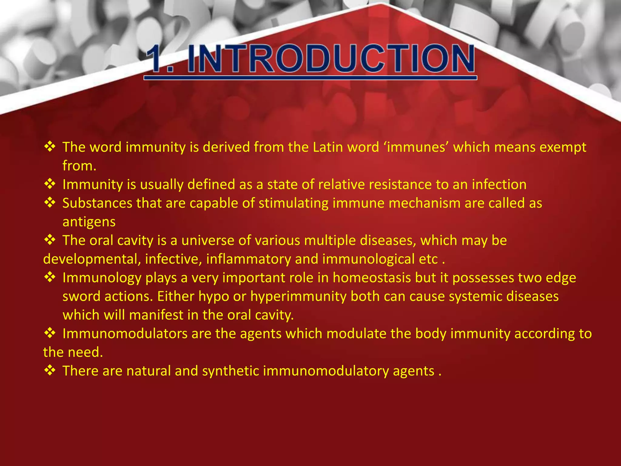 Role of Immunomodulators | PPT