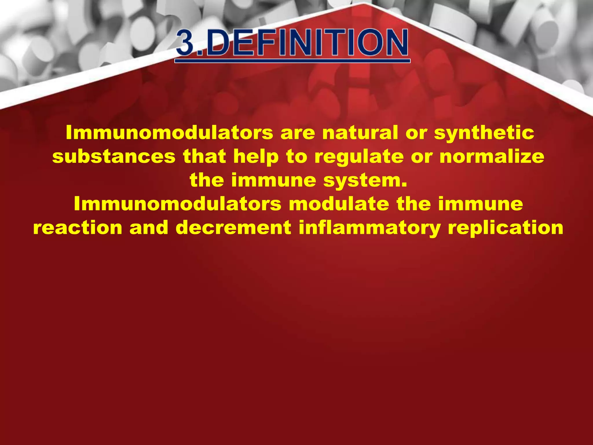 Role of Immunomodulators | PPT