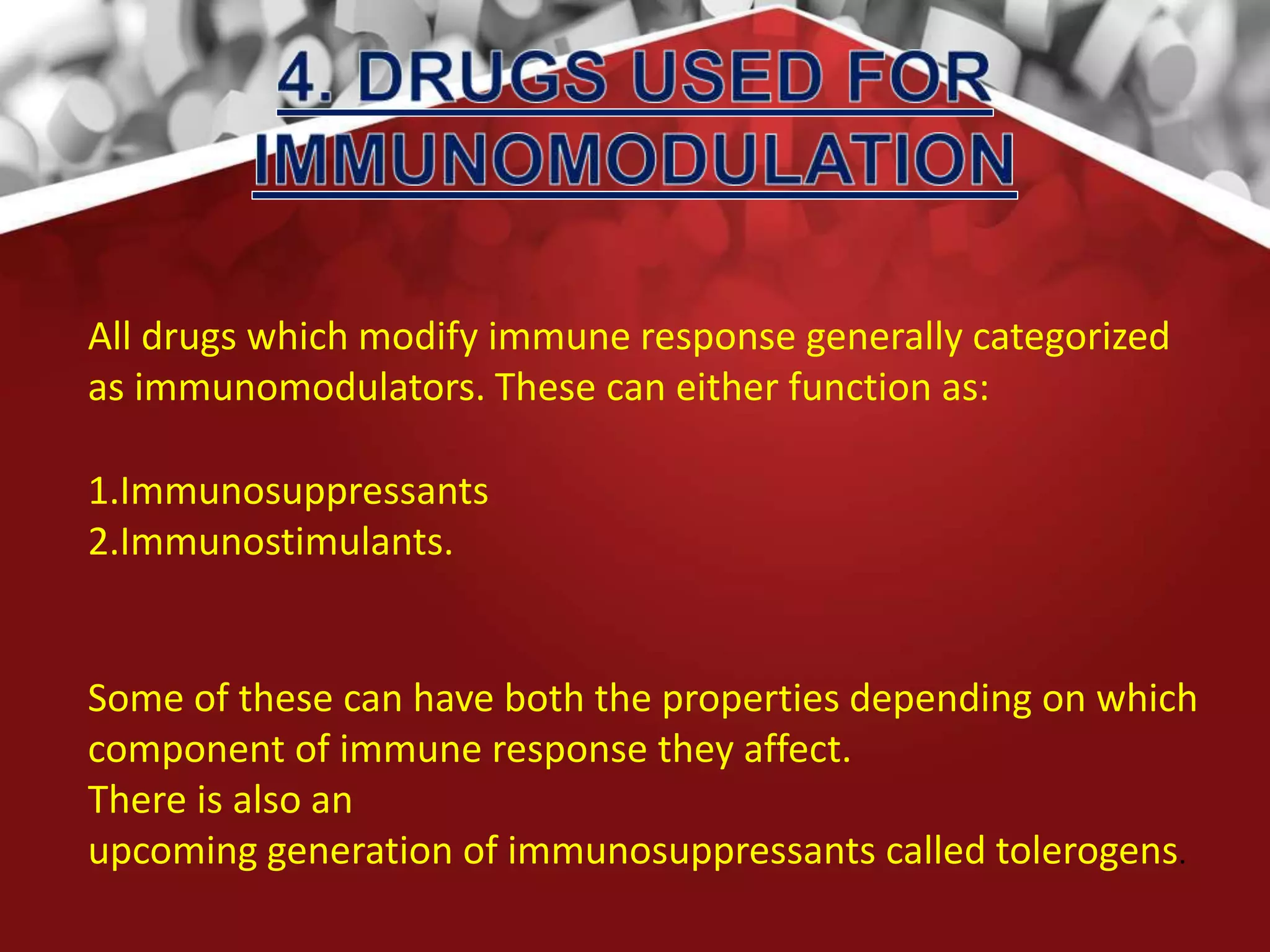 Role of Immunomodulators | PPT
