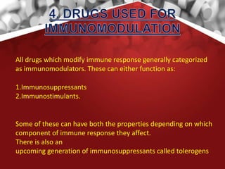 Role of Immunomodulators | PPT