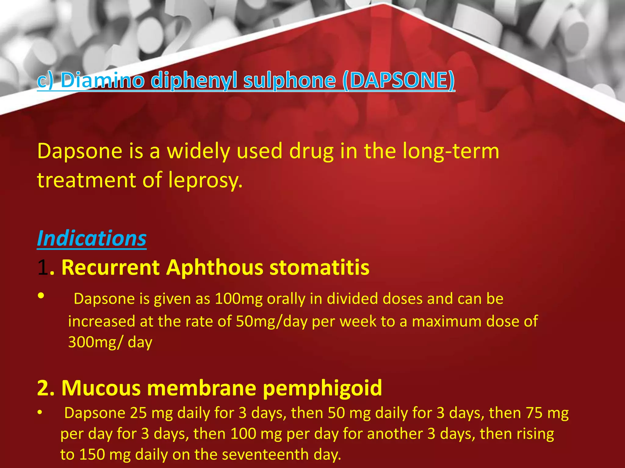 Role of immunomodulators in oral diseases | PPTX