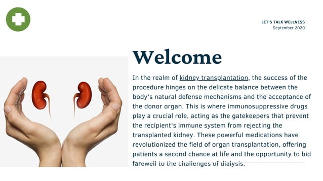 Role of Immunosuppressive Drugs in Kidney Transplants.pdf