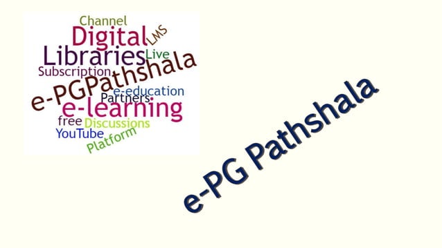 Role of indian govt. portal e pg pathshala | PPTX | Online Education ...