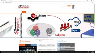 Role of indian govt. portal e pg pathshala | PPTX | Online Education | Education