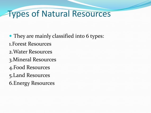 Role of individual in saving natural resources | PPT