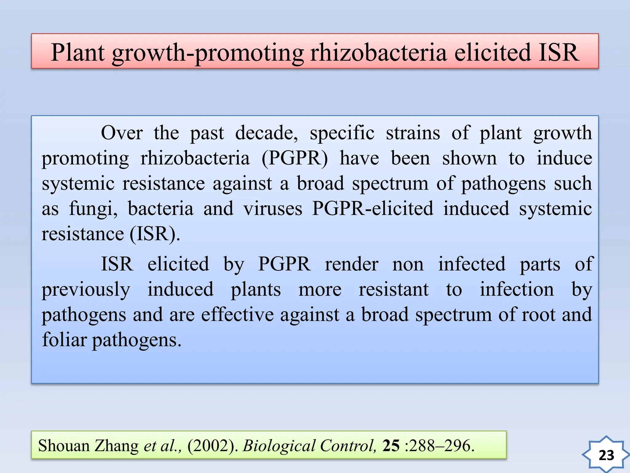 Role of Induced Systemic Resistance (ISR)In Plant Disease Management | PDF