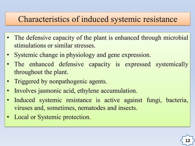 Role of Induced Systemic Resistance (ISR)In Plant Disease Management | PDF