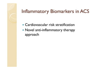 Role of Inflammation in Patophysiology of ACS | PDF | Heart and ...